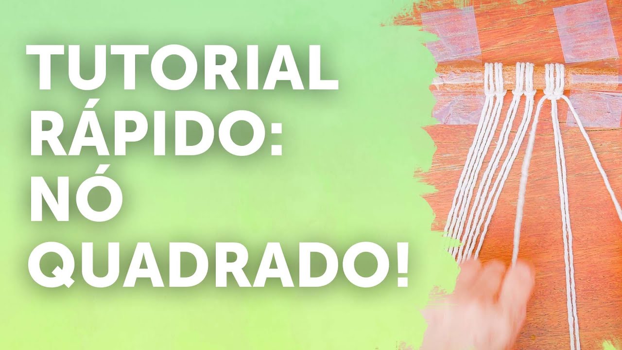 TUTORIAL RÁPIDO: NÓ QUADRADO! - YouTube