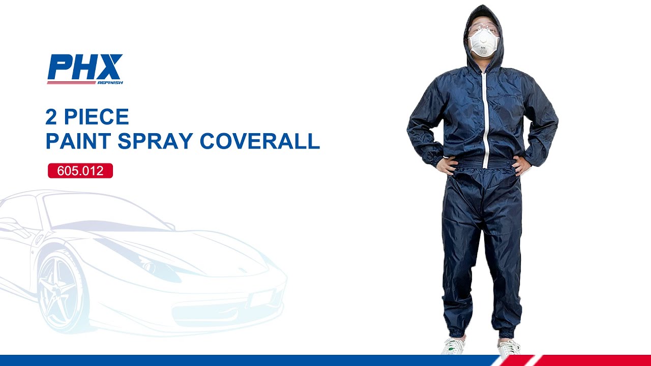 2 Piece Paint Spray Coverall - YouTube