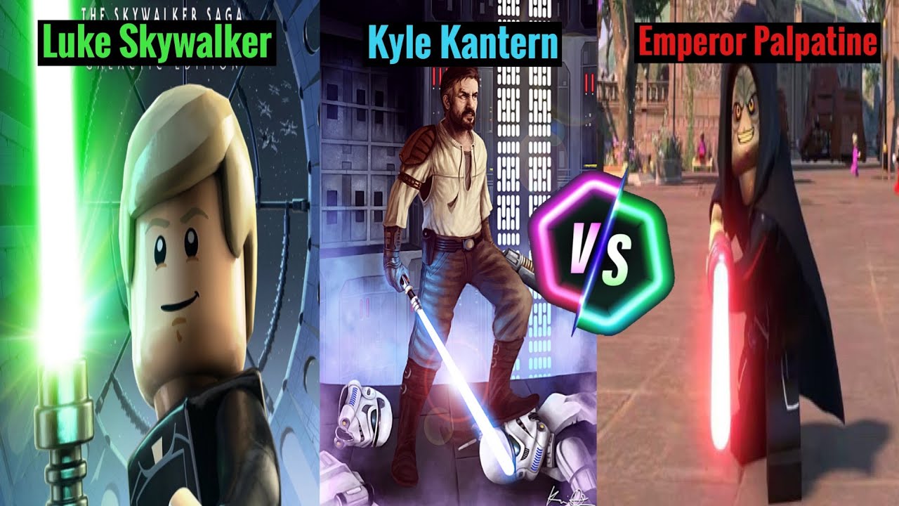Lego Star Wars: TCS - Luke Skywalker & Kyle Kantern Vs Emperor ...