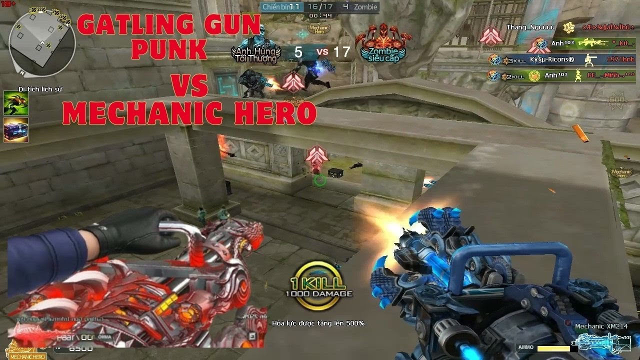 Hero mechanic Cùng Gatling Gun- Infernal Punk - CFVN Nano - YouTube