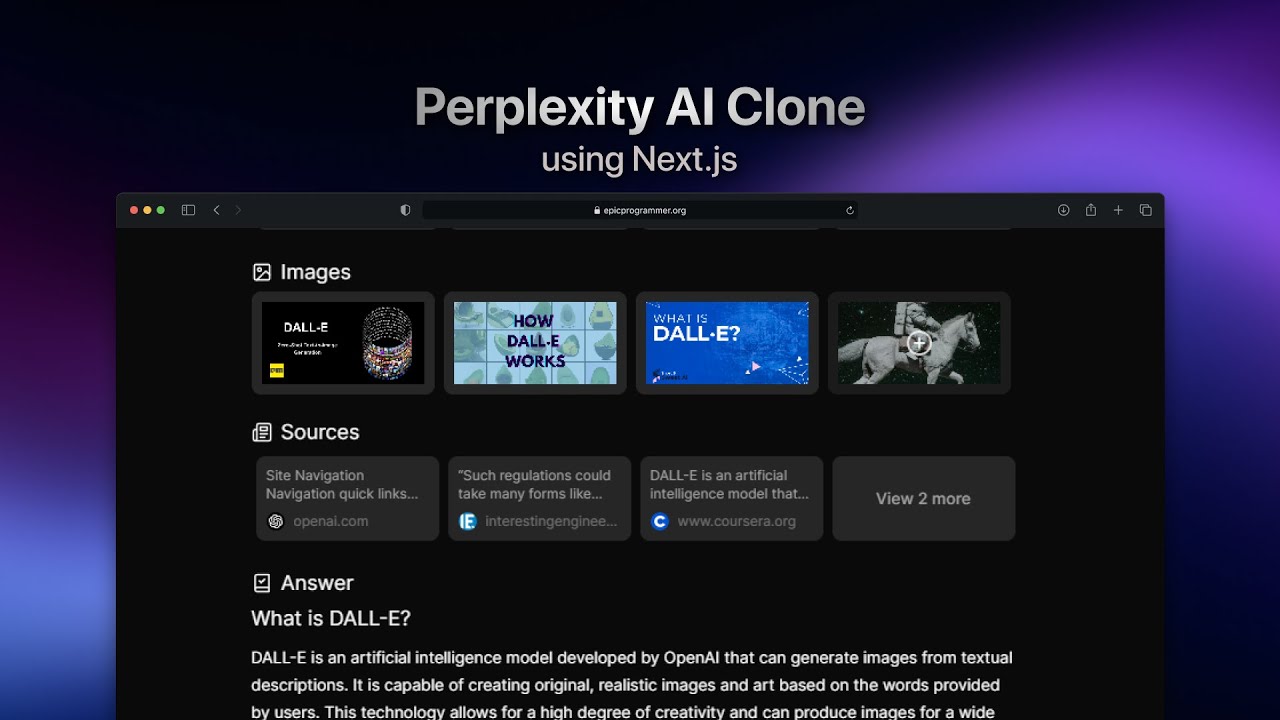 Build And Deploy An Ai Search Engine Using Tavily Openai And Nextjs Perplexity Ai Clone