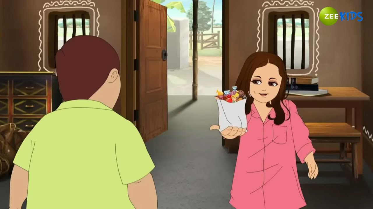 Magic Bhutoo Gives Gift To Golu | Magic Bhootu | Super Power Kids Show ...