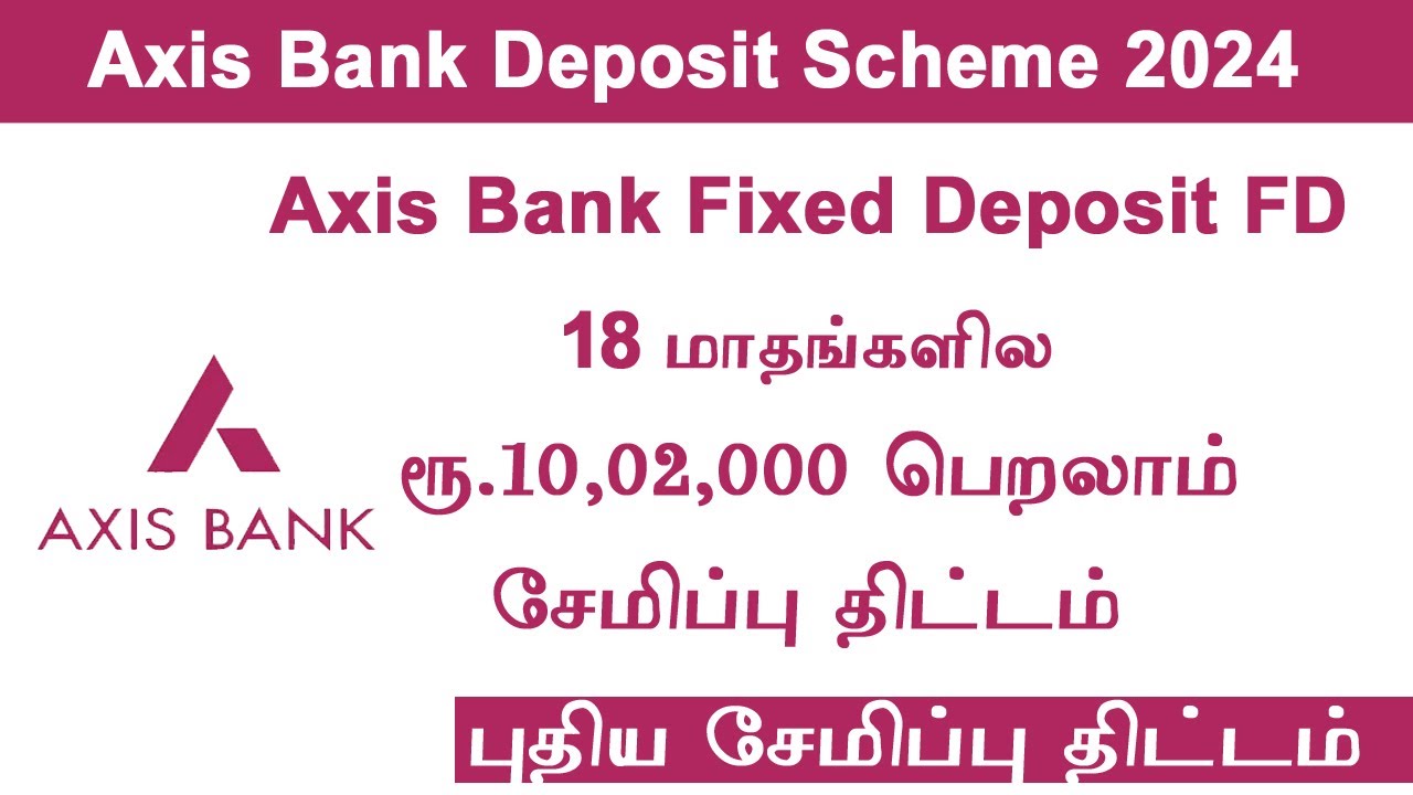 Axis bank fixed deposit scheme 2024 | axis bank saving scheme |axis ...
