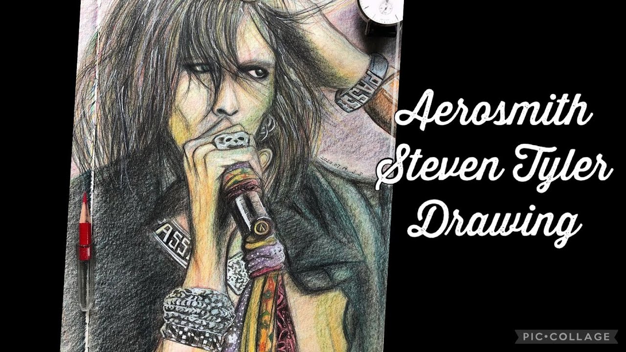 AEROSMITH Steven Tyler Drawing "Hoodoo/Voodoo Medicine Man" - YouTube
