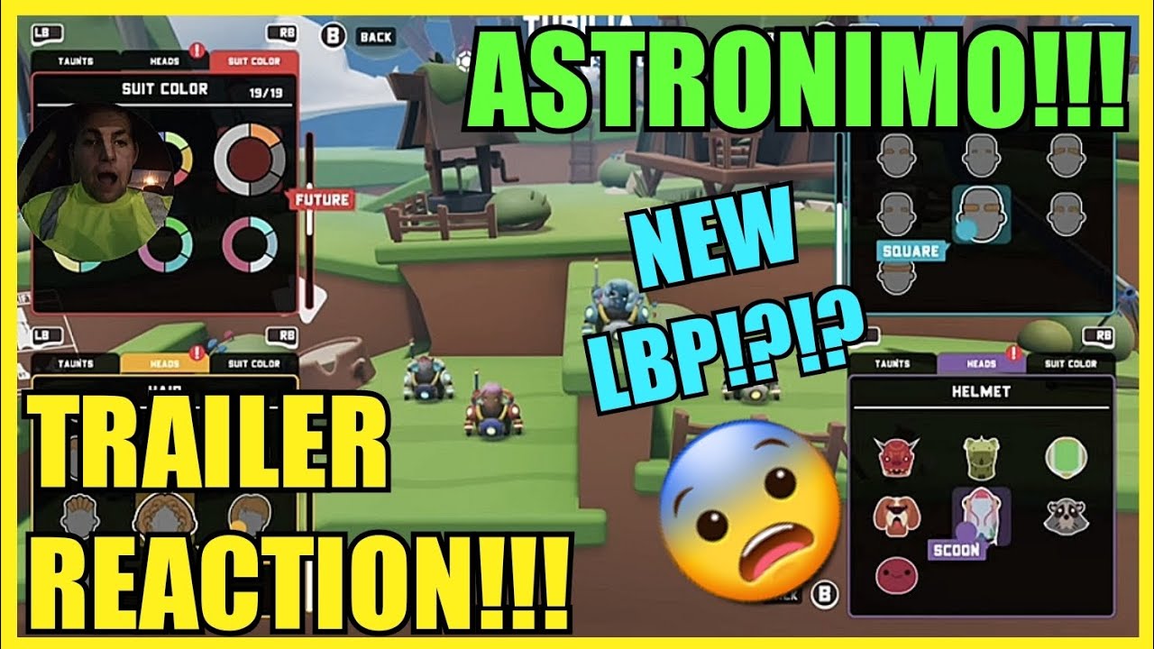 ASTRONIMO!!! TRAILER REACTION!!! A NEW LBP GAME!?!?! - YouTube