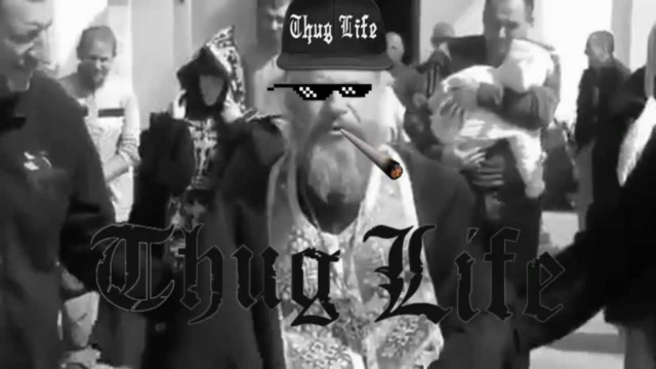 Orthodox priest riding a man - Thug life - YouTube