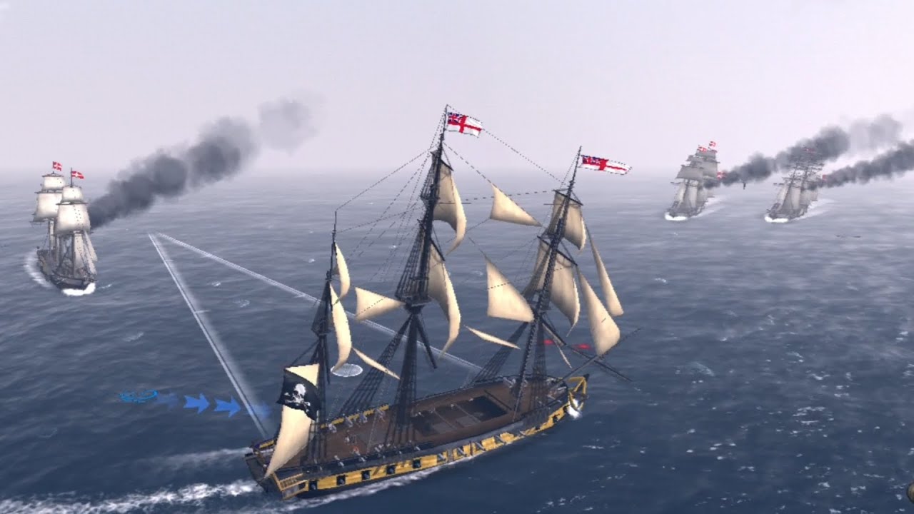 3 Danish steam-corvettes VS Frigate Indomable / Sea Battle 🔱 - The ...