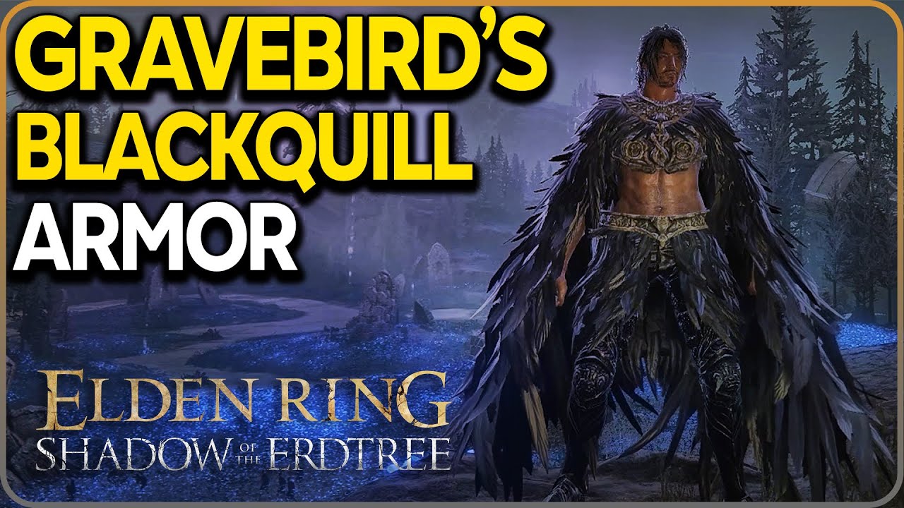 Gravebird's Blackquill Armor Location Elden Ring DLC - YouTube