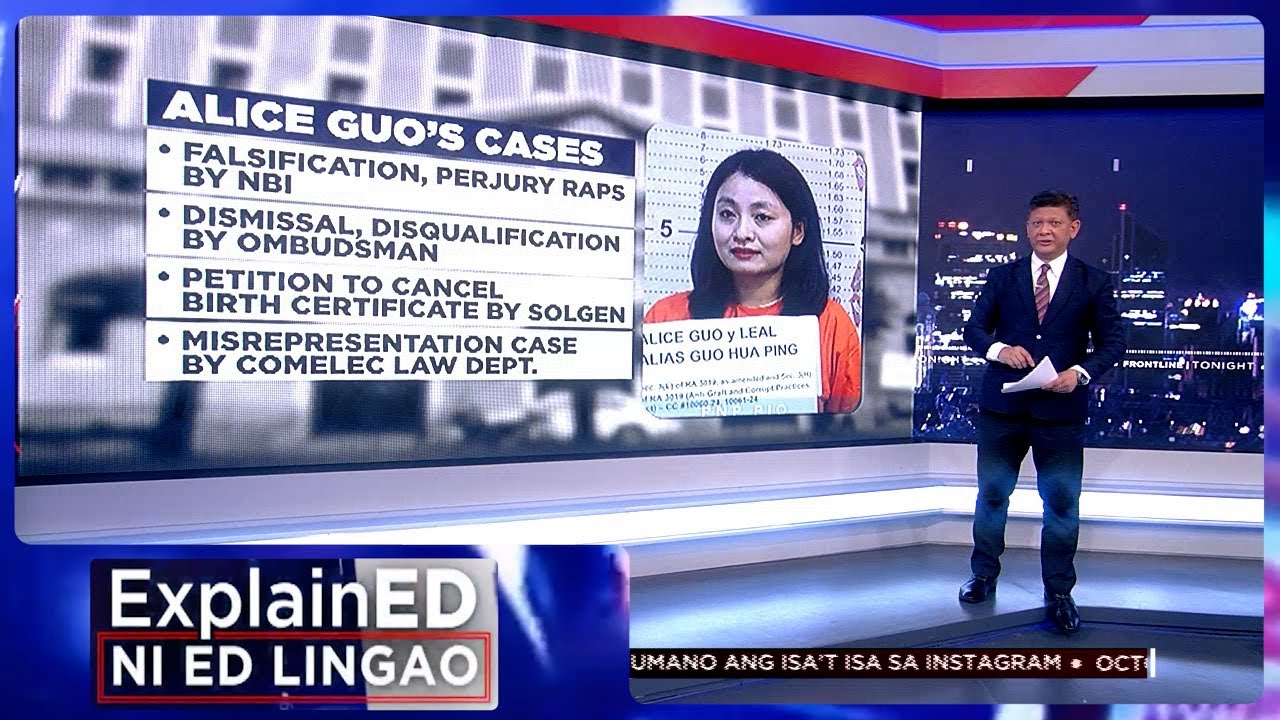 News ExplainED: Alice Guo's mayoral bid | Frontline Tonight - YouTube