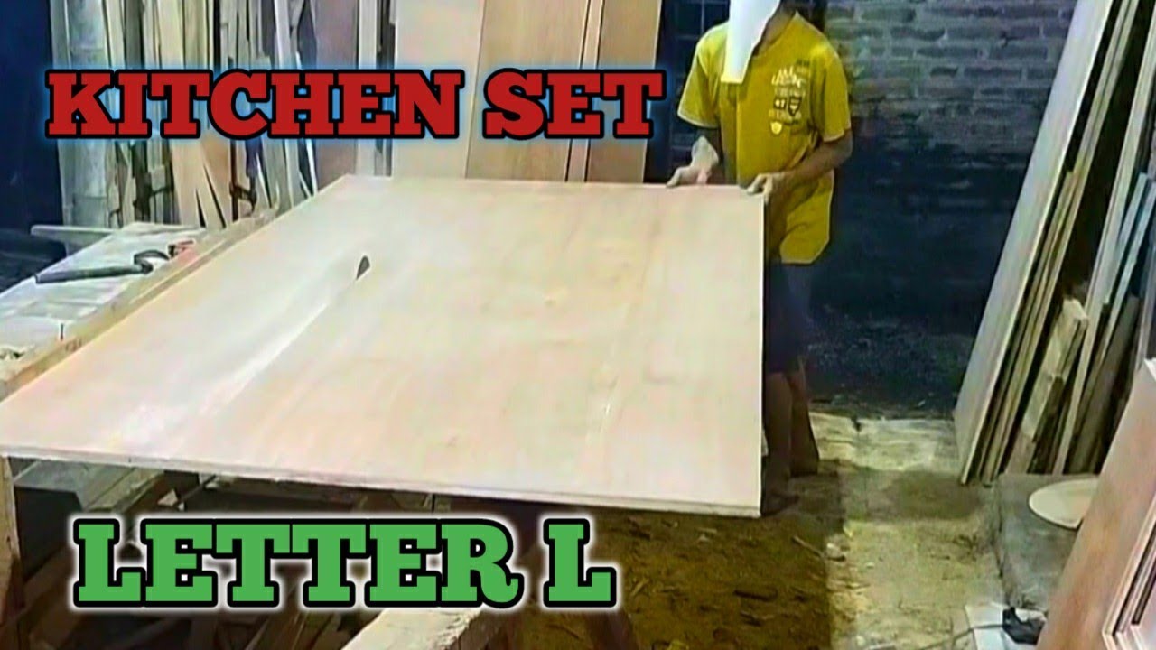 Proses Pembuatan Kitchen Set Letter L Atas - YouTube