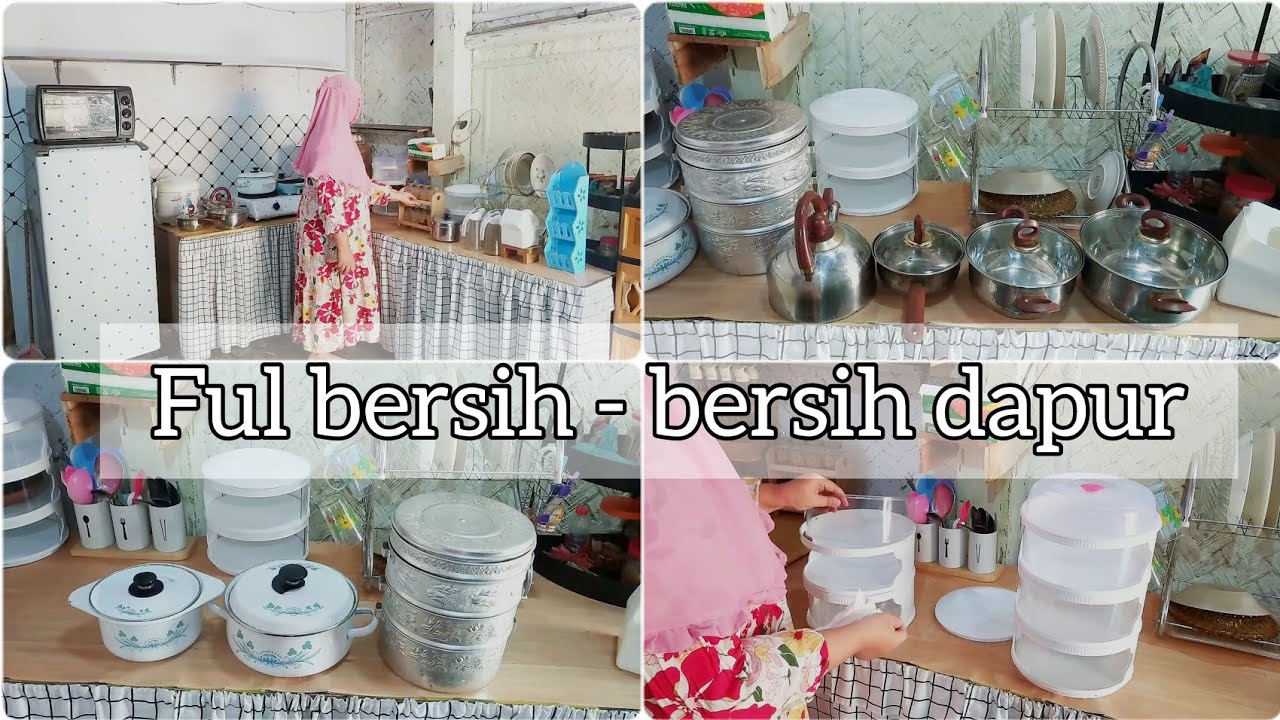 Ful Bersih - Bersih Dapur minimalis || Kegiatan Ibu Rumah Tangga Sehari ...
