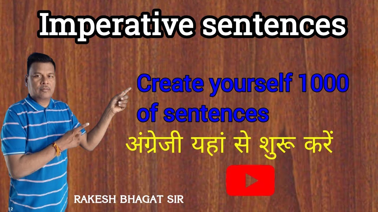 Imperative sentences in English Grammar, #Order #Command #Advice # ...