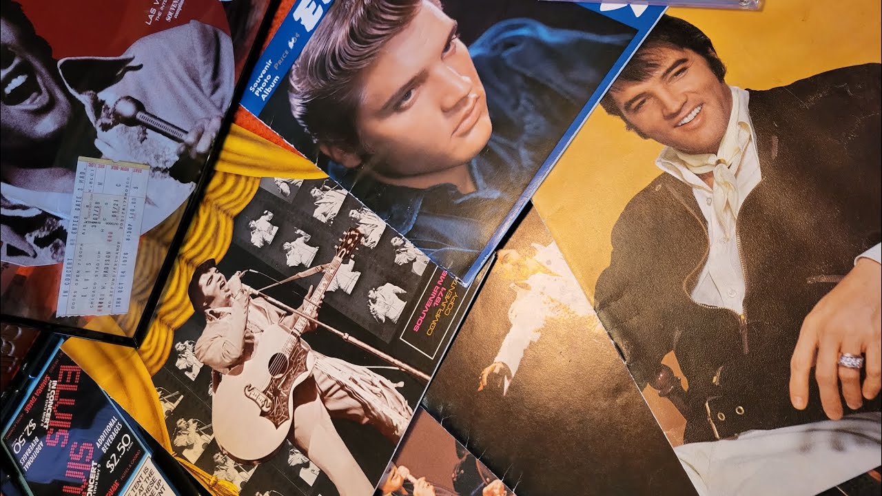 Elvis Presley Concert Memorabilia Including Programs, Menus, and Other ...