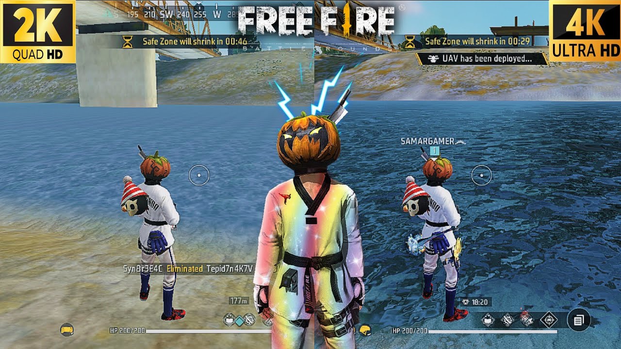 Free Fire High Graphics Reaction | Ultra Low & High Graphics Gameplay ...