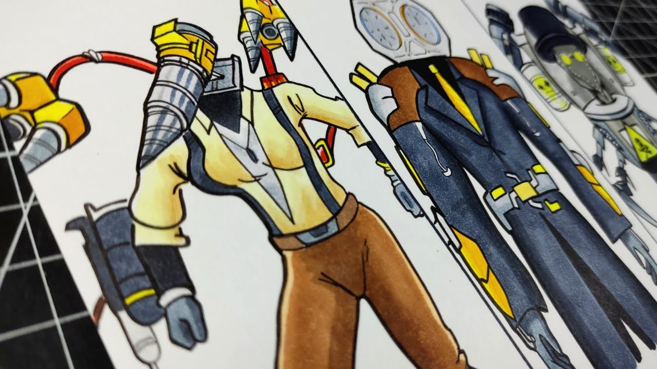 dibujo SKIBIDI TOILET MULTIVERSE : drill woman, time clockman, crow ...