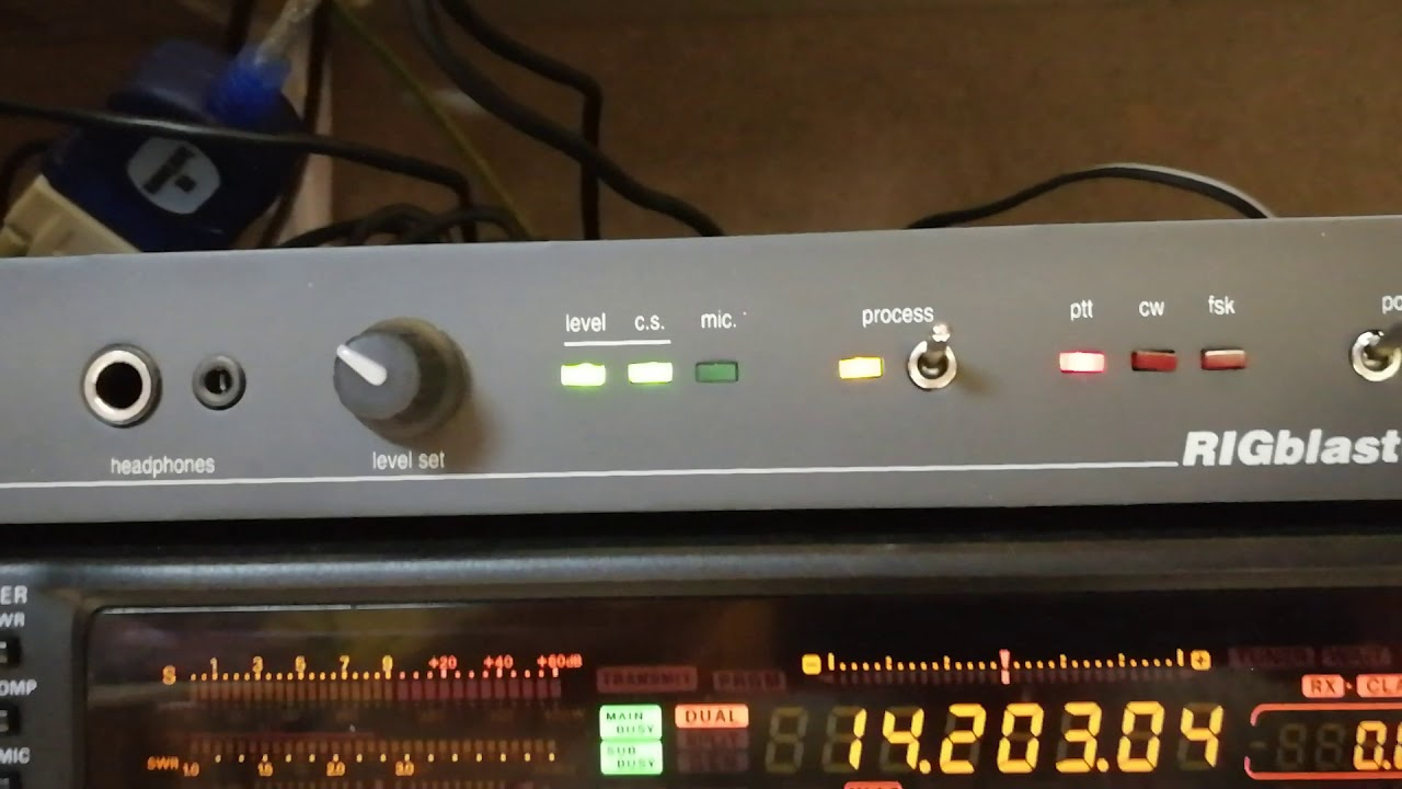 Ft8 on ts480. With rig blaster pro. - YouTube