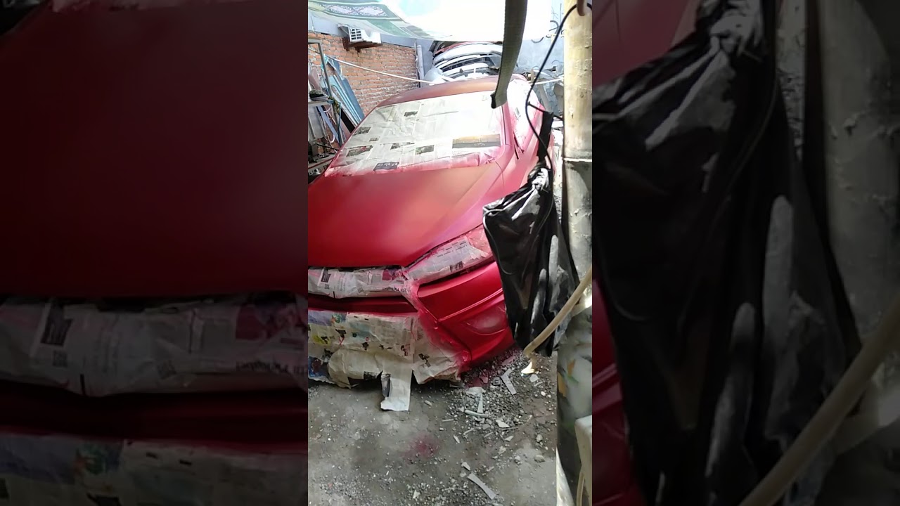 Cat full yaris dengan merah mazda cx5 part 1 - YouTube