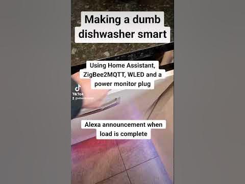 Using Home Assistant, Node-red, ZigBee2MQTT, WLED and power monitoring plug to make dishwasher ...