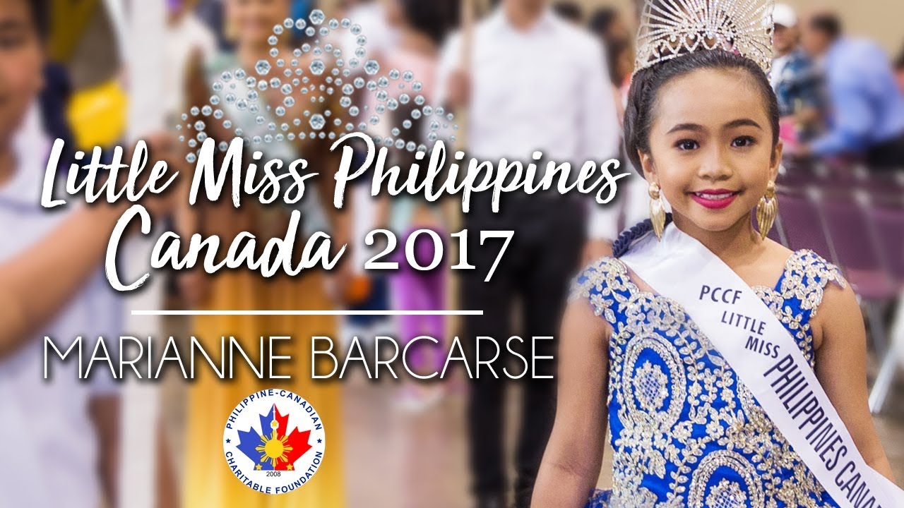 Little Miss Philippines Canada 2017 - Marianne Barcarse - YouTube