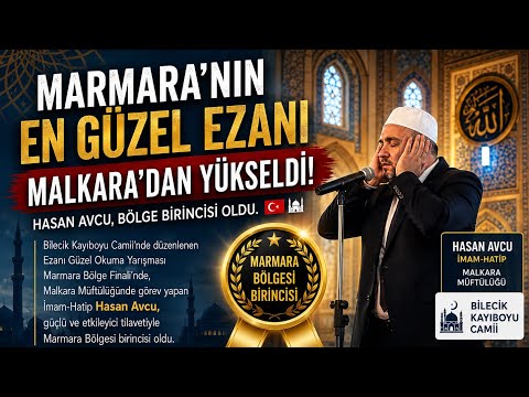“MALKARA’DAN MARMARA’NIN ZİRVESİNE! 🕌🥇Hasan Avcu, Ezanı Güzel Okuma Yarışması Marmara Bölge 1.’si!”