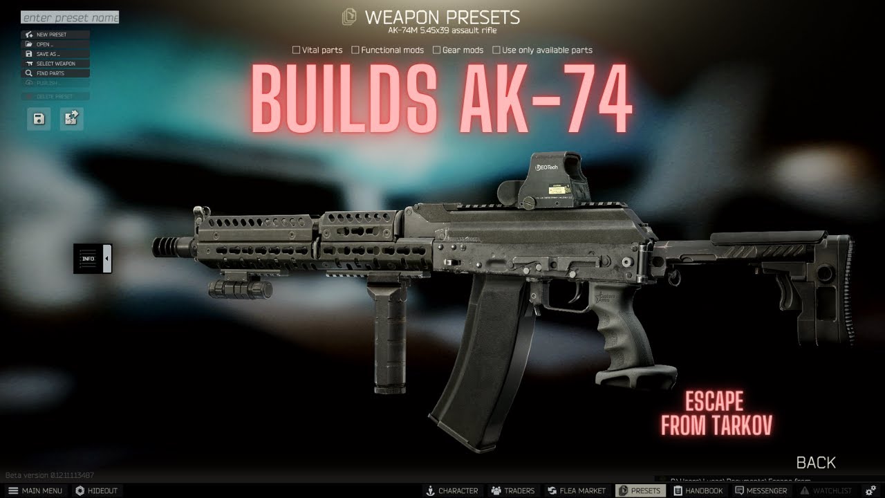 BUILDS AK-74 BARATA E CARA + DICAS DE MUNIÇÕES (ESCAPE FROM TARKOV PT ...
