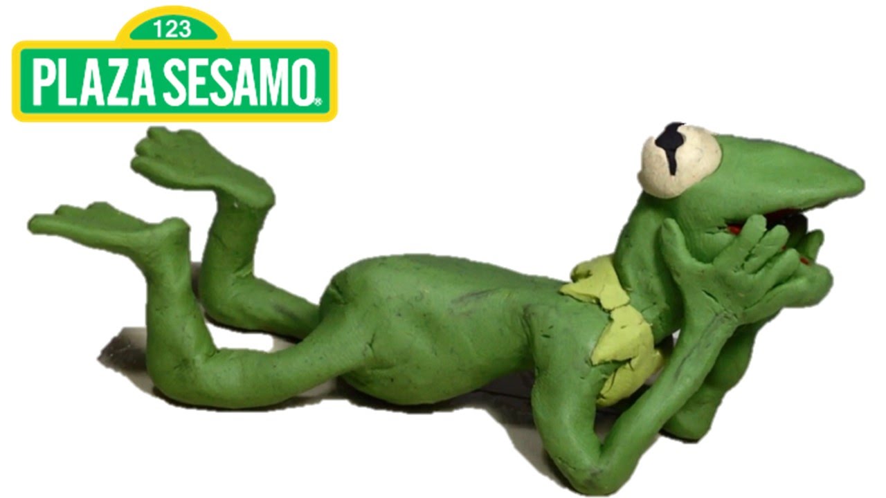 COMO HACER LA RANA RENE/KERMIT DE PLASTILINA PASO A PASO MI MUNDO DE ...