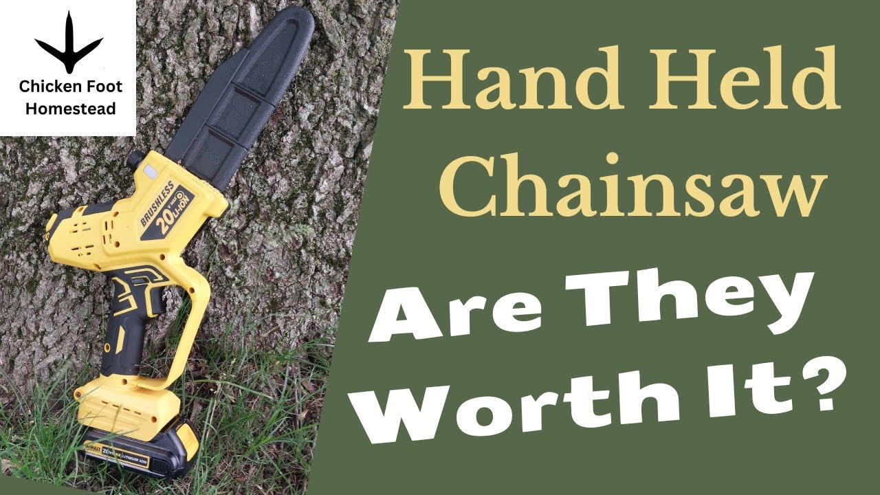 Hand Held Chainsaw Review-Are They Worth It? - YouTube