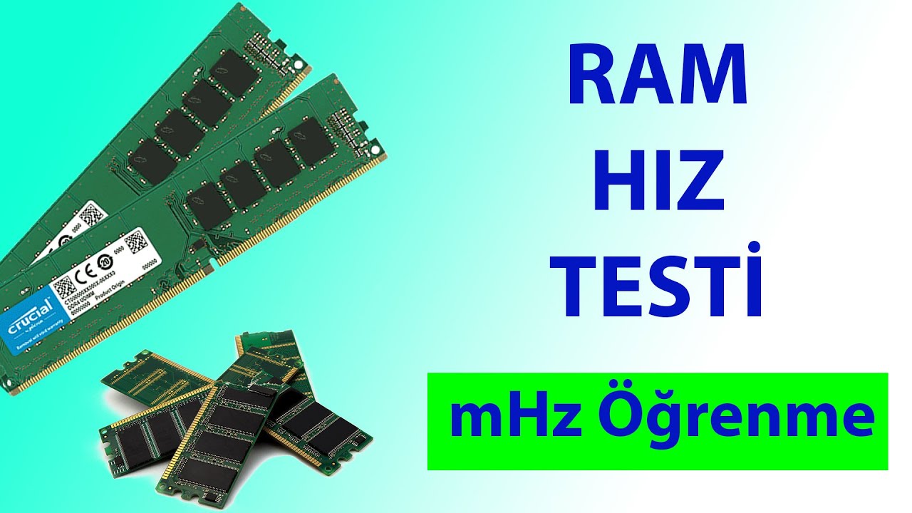 RAM mHz Öğrenme | RAM Belleklerin Frekans Hızını Öğrenme [PROGRAMSIZ ...