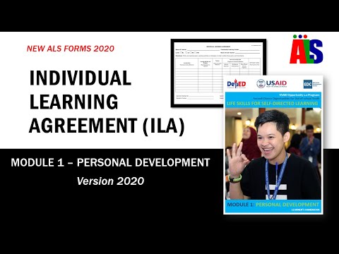 INDIVIDUAL LEARNING AGREEMENT ng MODULE 1 - PERSONAL DEVELOPMENT (MGA ...