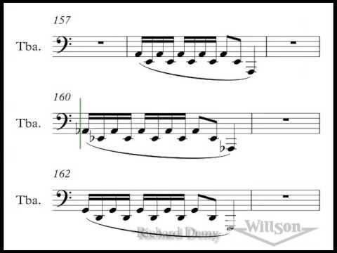 Tuba warm up, Dr. Richard Demy