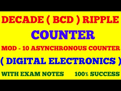 DECADE ( BCD ) RIPPLE COUNTER | MOD - 10 ASYNCHRONOUS COUNTER | DIGITAL ...