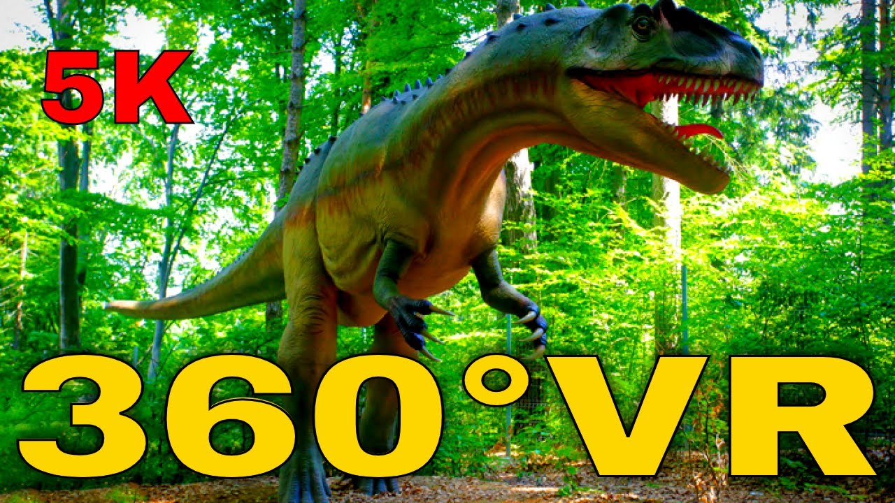 360° VR Dino Parc Rasnov Dinosaur Velociraptor Ankylosaurus ...