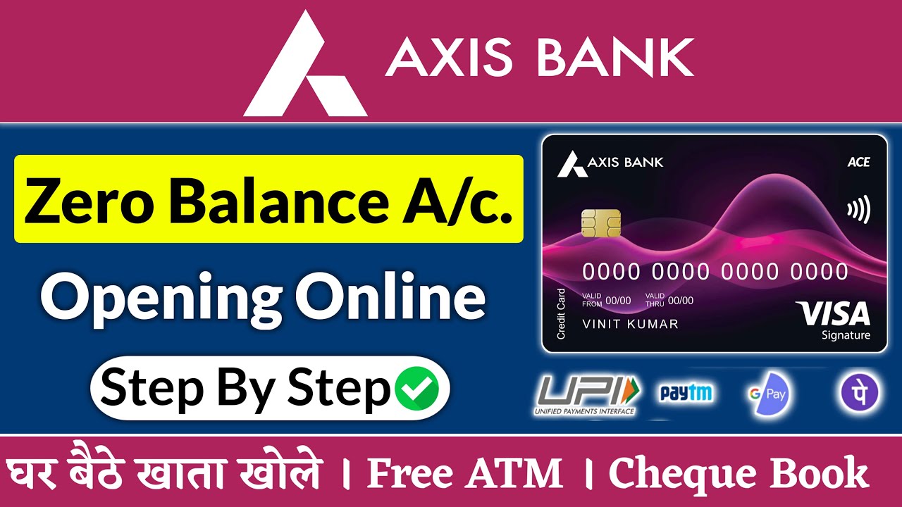 Axis Bank Zero Balance Account Opening Online 2023 | Zero Balance ...