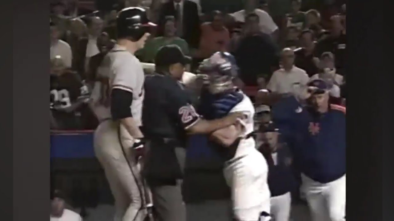 Avery Doubles after Hundley Skirmish (6-10-96) - YouTube
