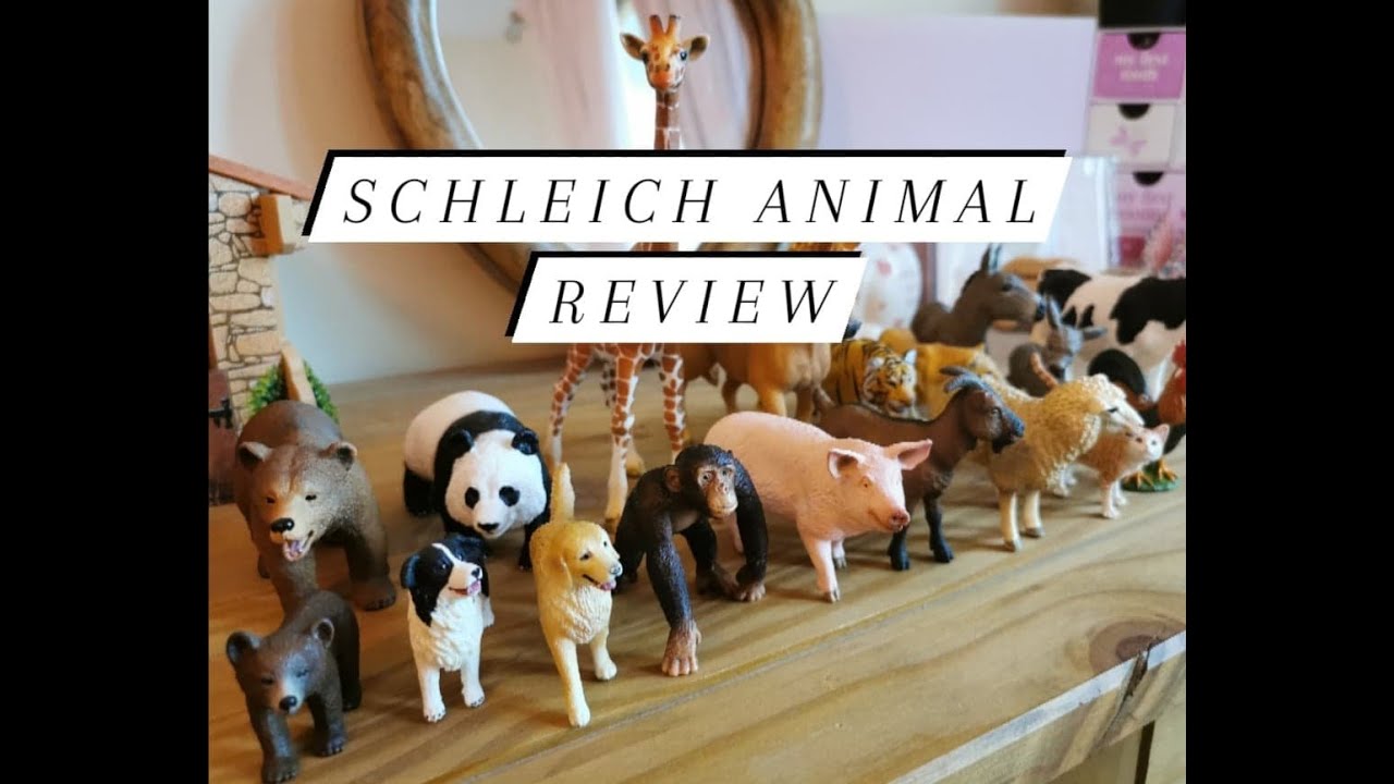 Schleich animal collection and review - YouTube