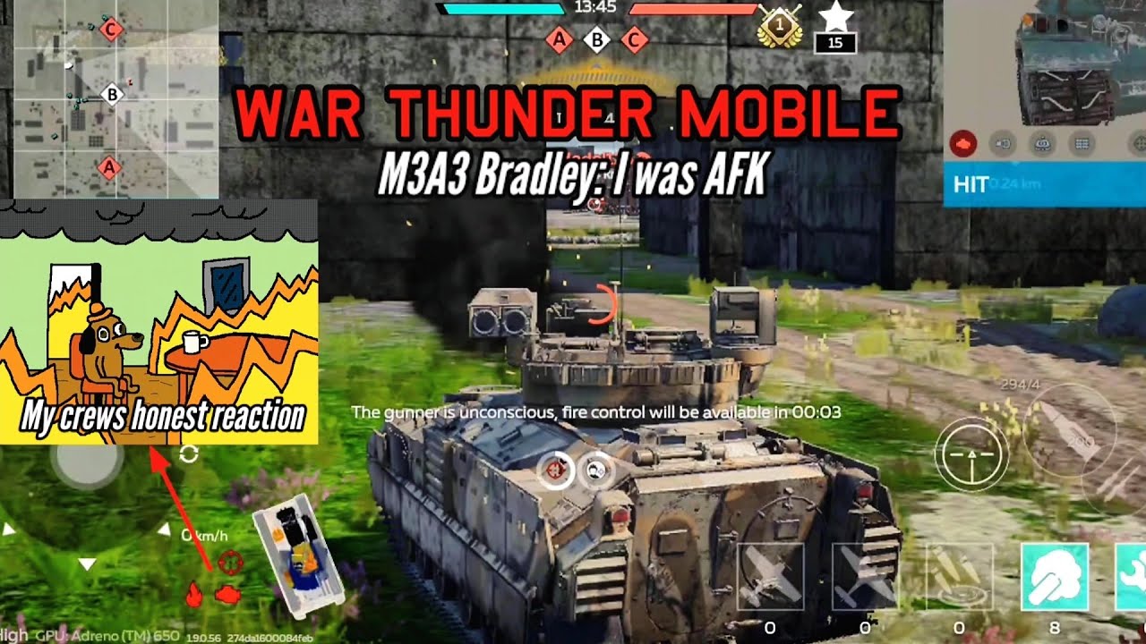 M3A3 Bradley: Not bad for having an AFK start :) - War Thunder Mobile ...