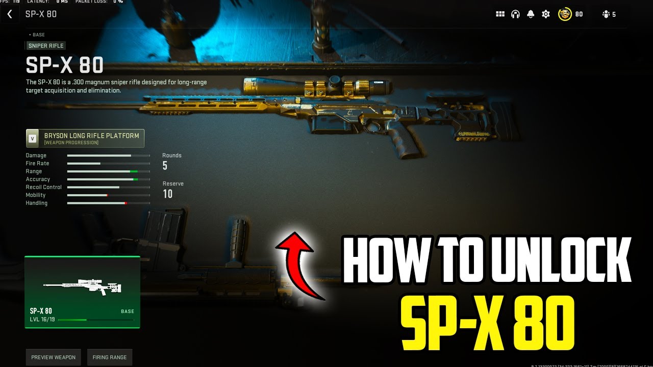 How to unlock SP X 80 on MW2 and WARZONE (MW2 SP-X 80) - YouTube