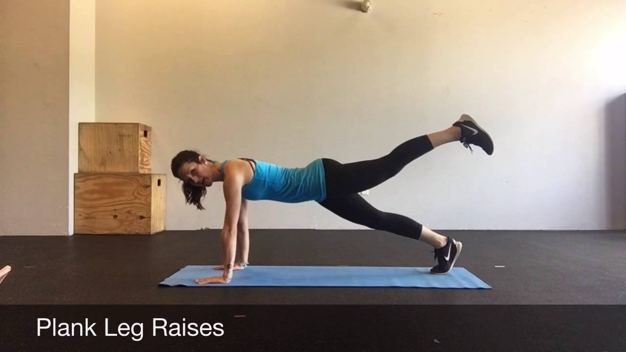Plank + Leg Raises - YouTube