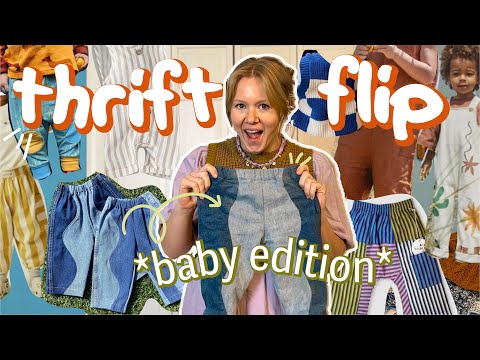 THRIFT FLIP | how to diy upcycle thrifted clothes into dream pinterest baby outfits | WELL-LOVED