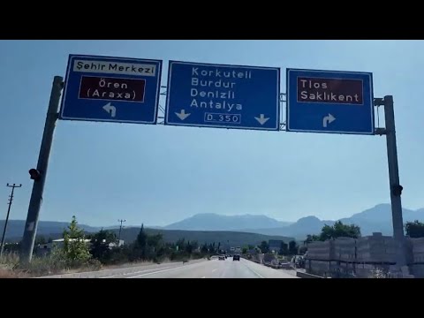 Muğla Fethiye ➡️ Korkuteli ➡️ Antalya Yolu #fethiye #muğla #korkuteli #antalya #drivingcar #turkey