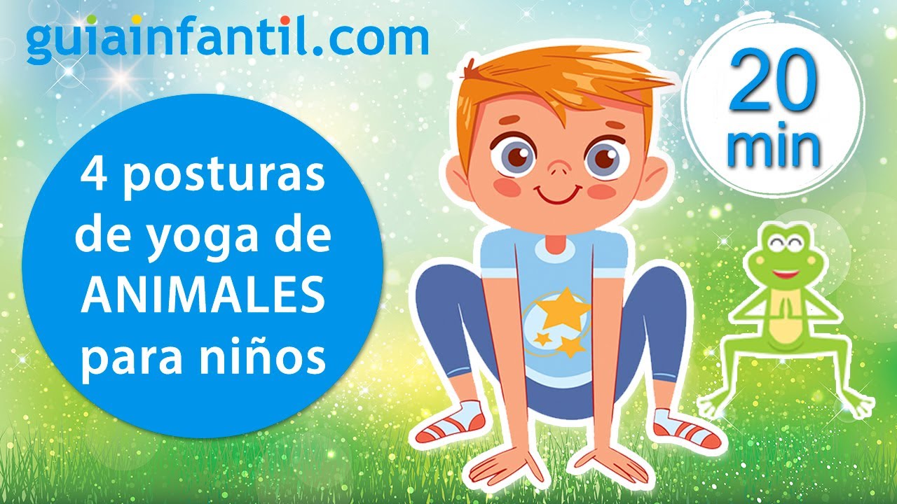 YOGA PARA NIÑOS 🐍 Posturas de los ANIMALES y naturaleza 🐈‍⬛ Tutorial 🐸 ...
