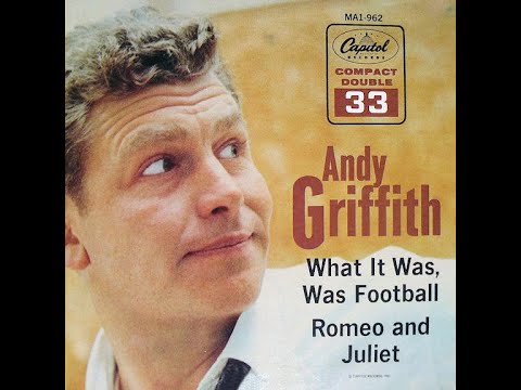 What it Was Was Football by Andy Griffith - YouTube