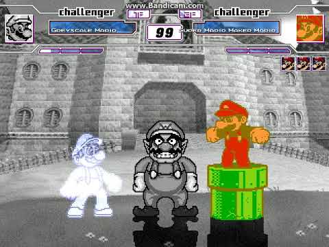 MUGEN Greyscale Mario & SMM Mario Bros Update - YouTube