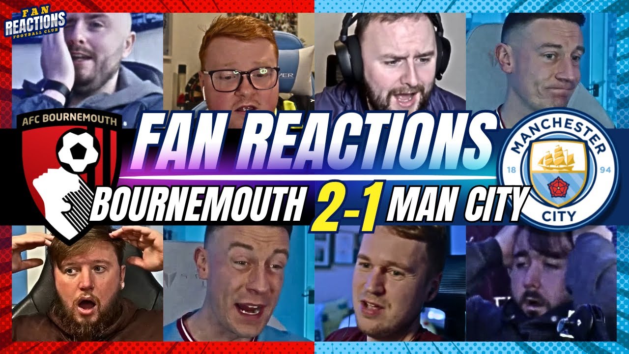 MAN CITY FANS ANGRY😡REACTION TO BOURNEMOUTH 2-1 MAN CITY | 24/25 ...