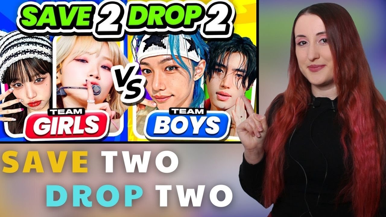 (GIRLS vs BOYS) Save Two, Drop Two 4 | KPOP OYUNU | KPOP GAME - YouTube