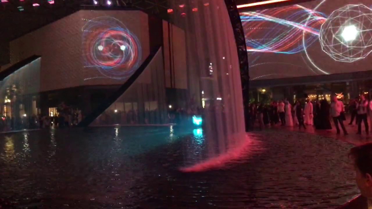Light & water fountain show in City Walk Mall Dubai : Mydubai # ...