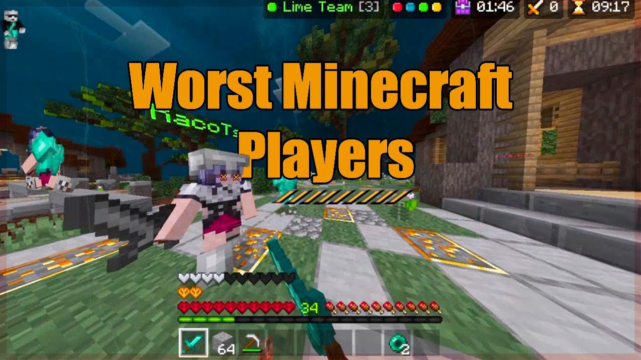 Worst Minecraft Players - YouTube