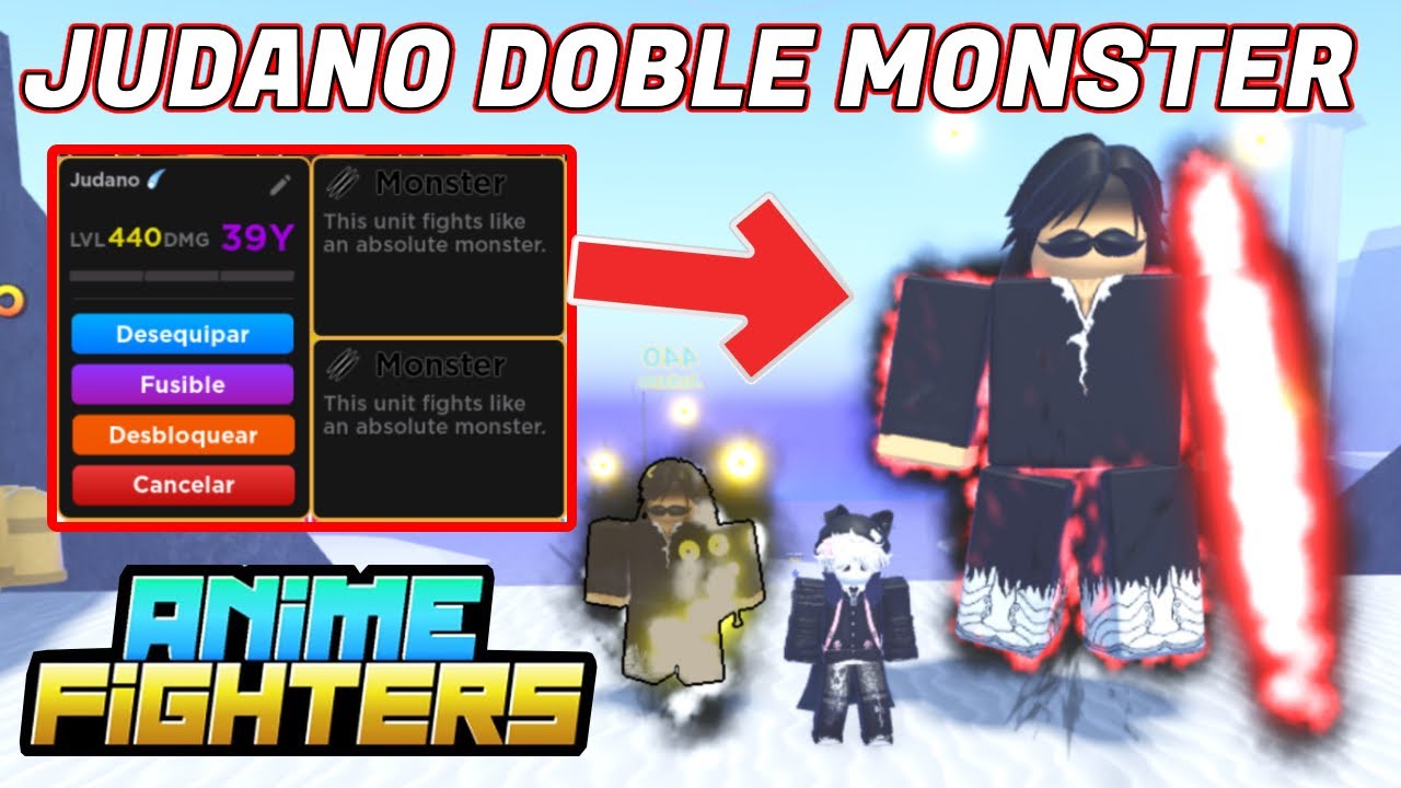 Level440 [JUDANO] DOUBLE MONSTER 😱 ANIME FIGHTERS SIMULATOR ROBLOX # ...