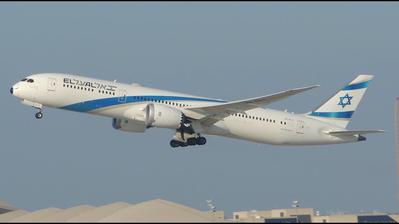 El Al Boeing 787-9 [4X-EDJ] takeoff from LAX - YouTube