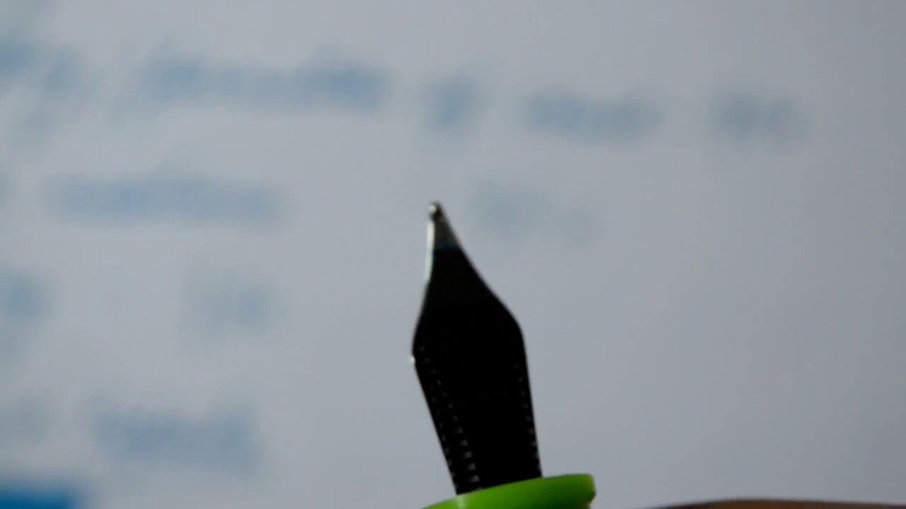 Fountain pen ink review: Daytone Turquoise Blue - YouTube